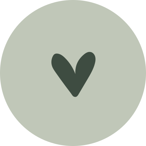 Sluitsticker groen met hartje