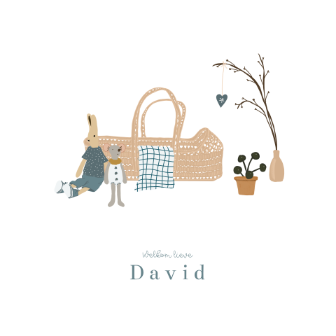 Vrolijk geel geboortekaartje met bootjes voor een tweeling