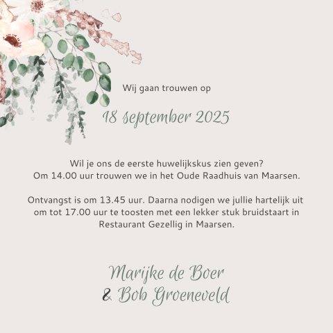 Trouwkaarten maken - stijlvol en uniek