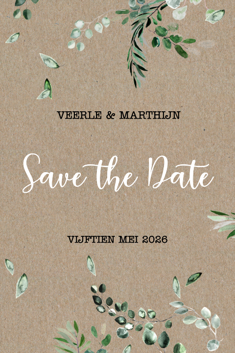 Save the Date kaartjes zelf maken