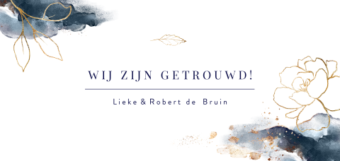 Wij zijn getrouwd kaarten - Trouwkaarten