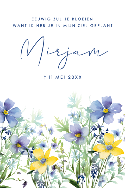 Top tien meest gekozen rouwkaarten