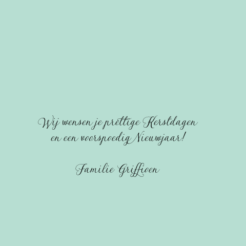 Kerstkaart groen busje vw met kerstman