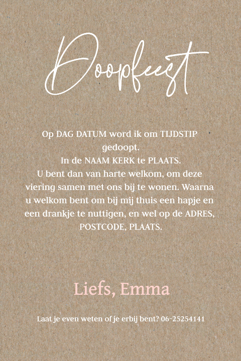 Unieke doopkaarten voor een prachtig doopfeest