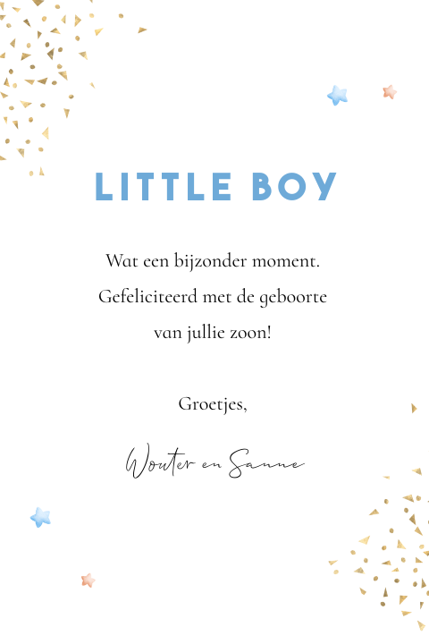 Felicitatiekaart geboorte zoon baby beertje roze ballonnen