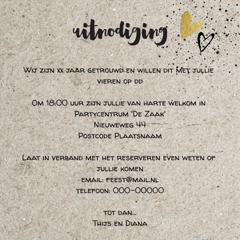 Uitnodiging tekst voorbeelden | MyCards.nl