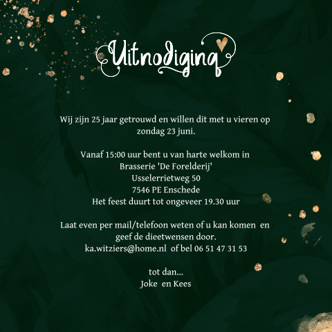 Uitnodiging tekst voorbeelden | MyCards.nl