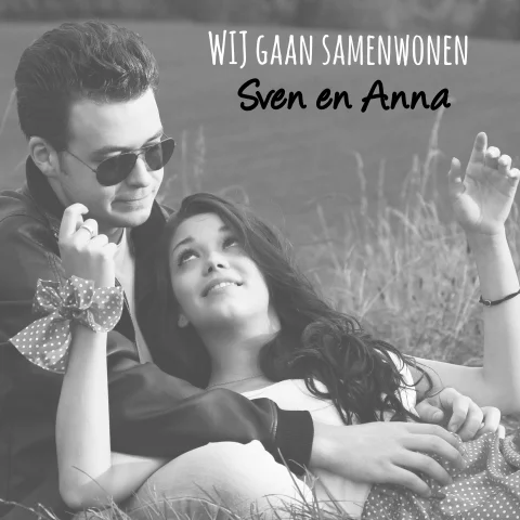 Samenwonen verhuiskaart met eigen foto