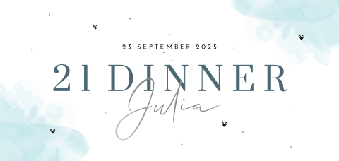 Drukwerk tafelsetting 21 diner