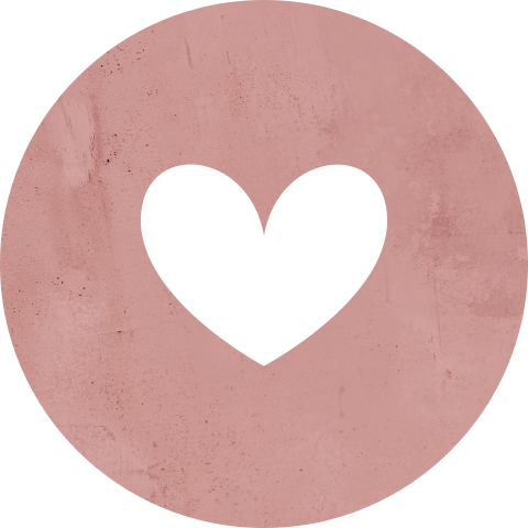 Sluitsticker roze wit hartje