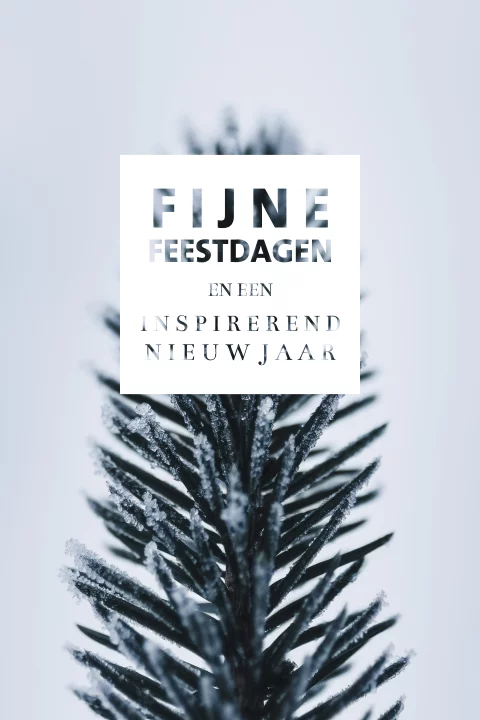 Zakelijke kerstkaart met foto kersttakje