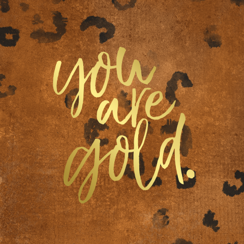 Wenskaart you are gold