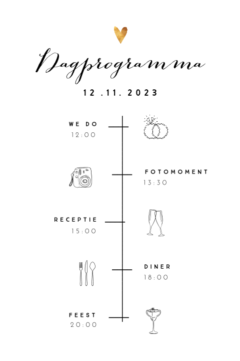 Dagprogramma I Trouwen | Made for Moments