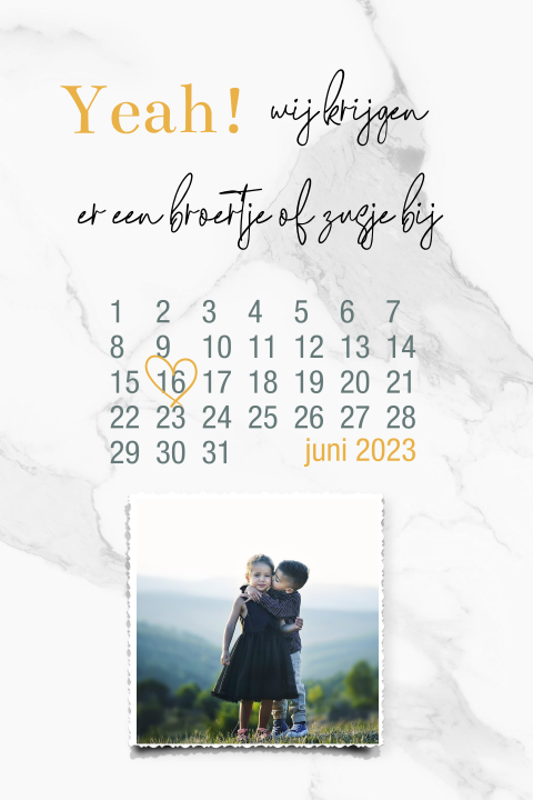 Aankondiging Zwangerschap Kaart Maken | Hierbenik