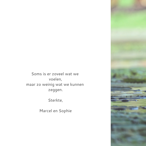 Kaart sterkte wensen bij overlijden in zwart en wit