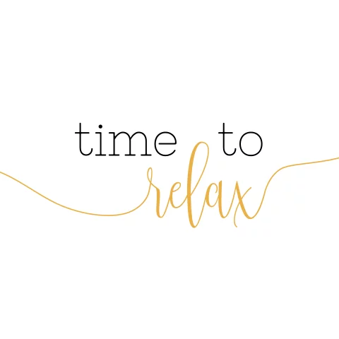 Zakelijke kaart time to relax met logo
