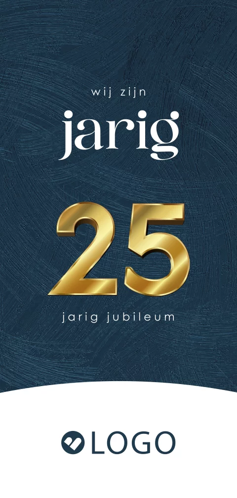 25 jaar zakelijk jubileum kaart