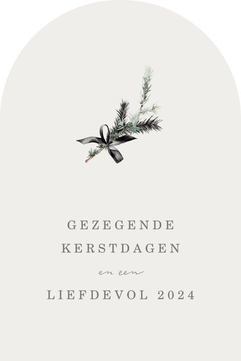 Kerstkaart in originele vorm met christelijke boodschap en kersttakje