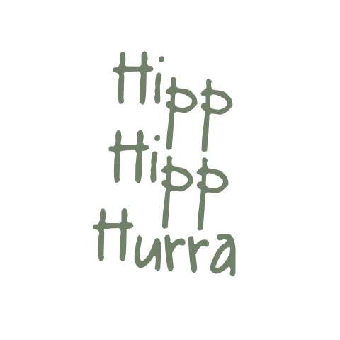 Aufkleber Geburtstag Hipp Hipp Hurra, 35mm ø 25 Stück