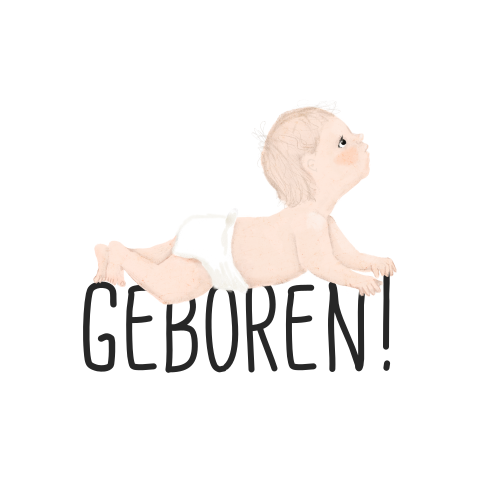 Sluitsticker met baby geboren!